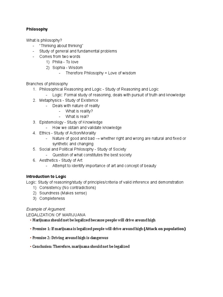 Philosophy Notes | PDF