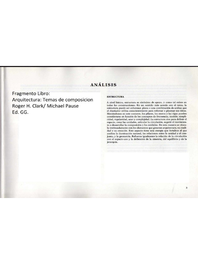 01-Roger H Clark - Michael Pause - Arquitectura Temas de Composicion | PDF