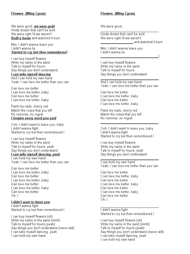 Listening Skills FLOWERS | PDF