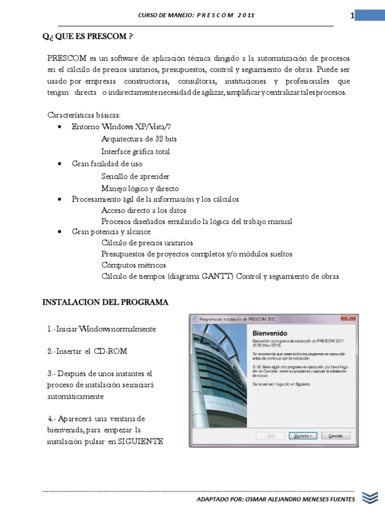 Manual Prescom 2011 | PDF | Archivo de computadora | Programa de computadora