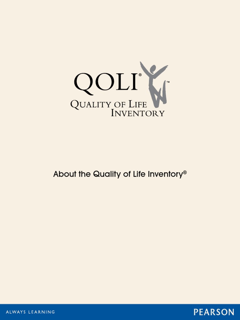 About The Quality of Life Inventory | PDF | Mental Health | Psychotherapy