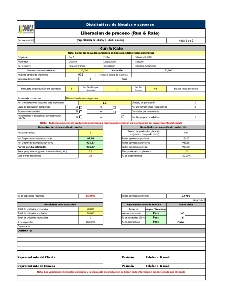 Run & Rate Formato Dimeca | PDF | Informática