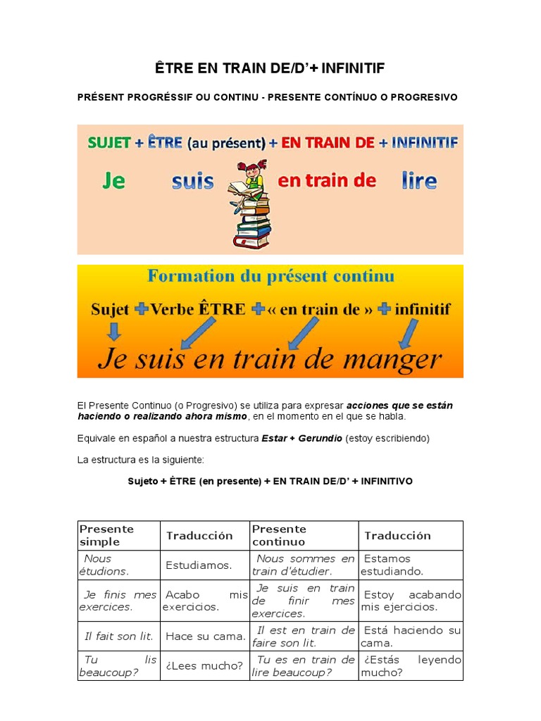 Être en Train de | PDF