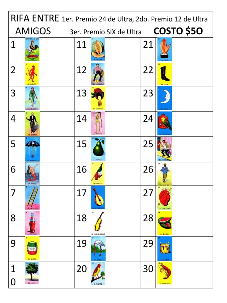 Rifa Entre AMIGOS | PDF