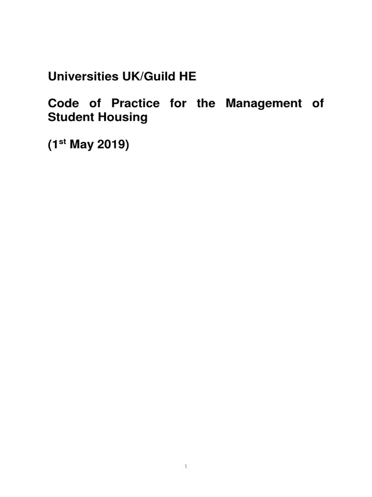 Student Housing Management Code | PDF | Safety | Audit