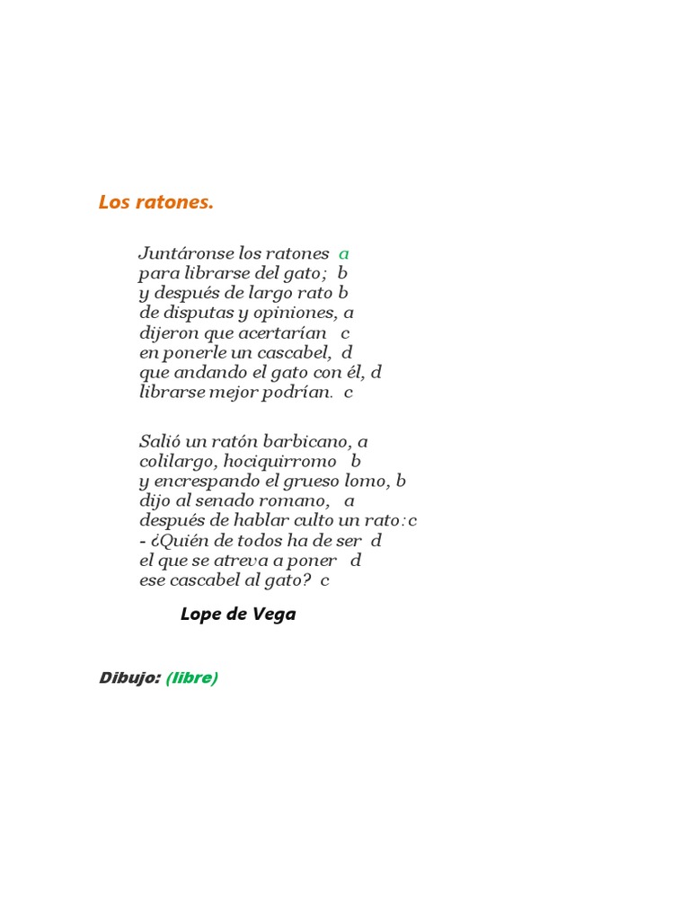 Los Ratones.: Lope de Vega | PDF