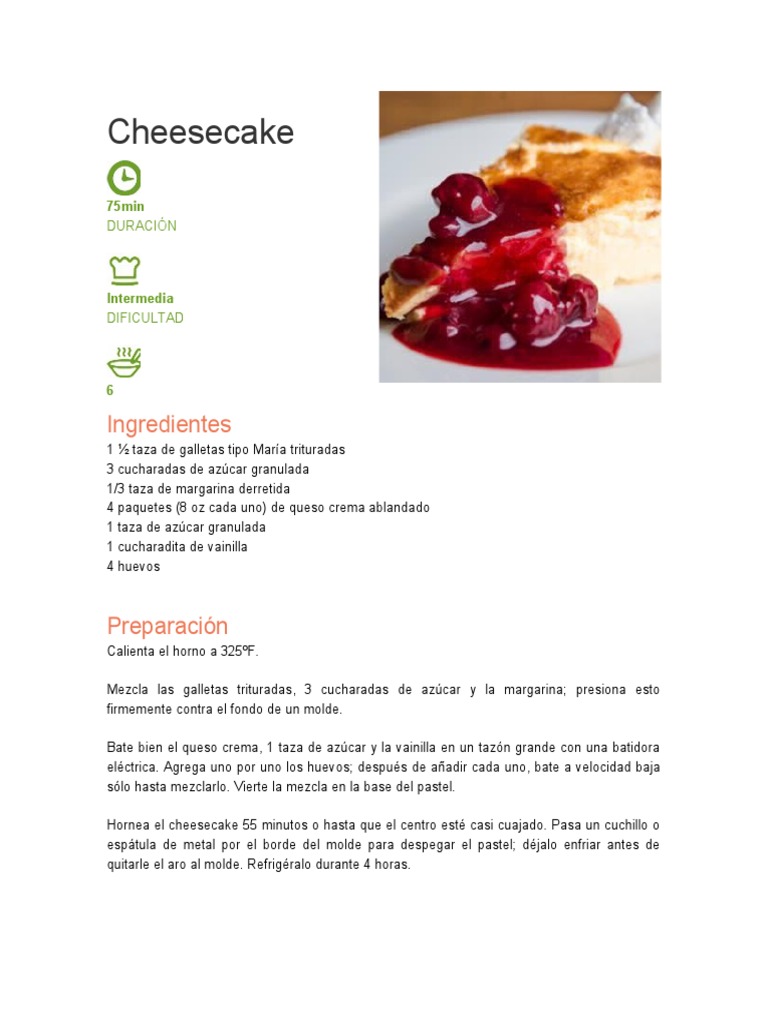 Cheesecake | PDF