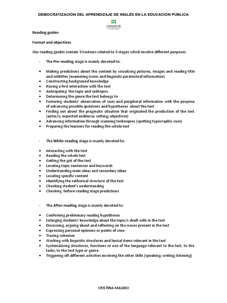 Reading Guides | PDF