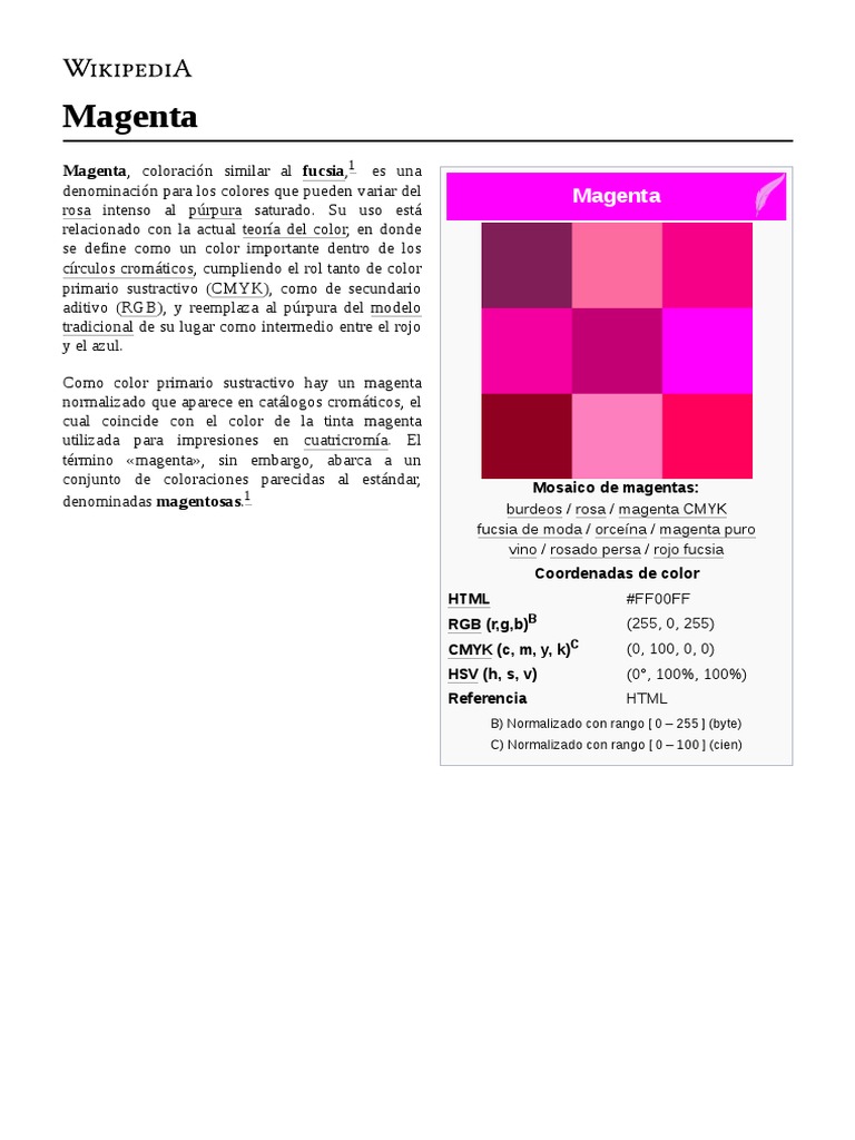 Magenta | PDF | Magenta | Color