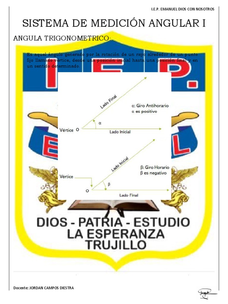 Tema 1 - Sistema de Medicion Angular I | PDF | Exponenciación | Trigonometría
