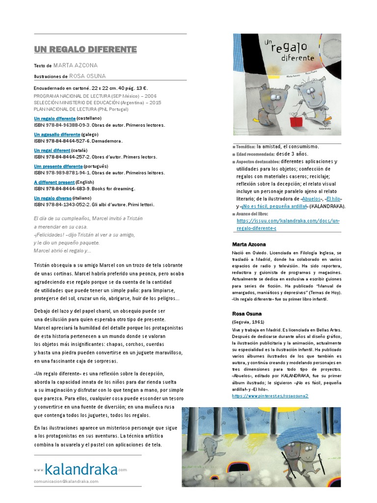 Un Regalo Diferente C Pdf