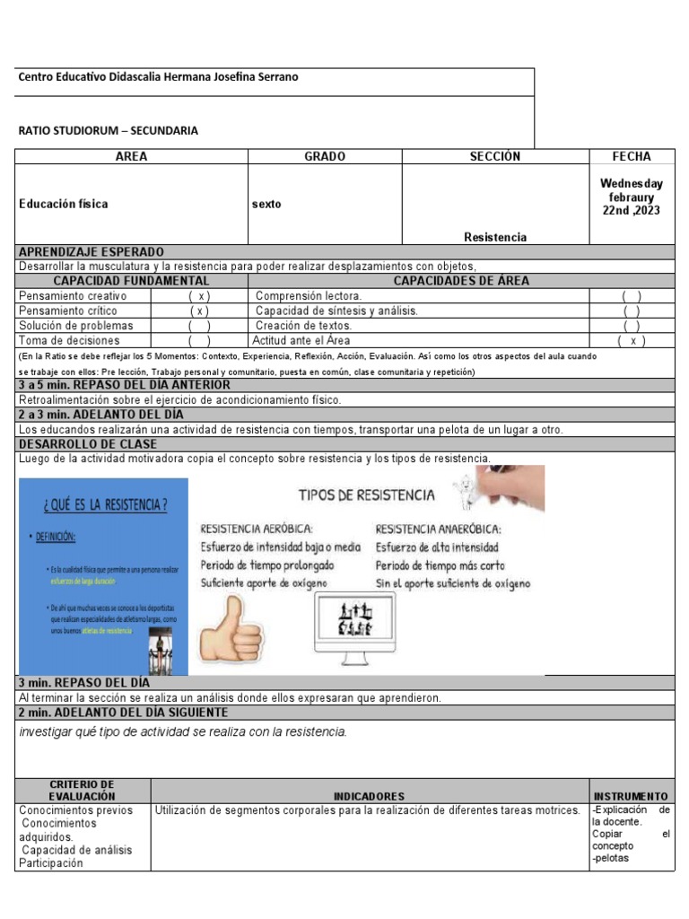 Planeacion Educacion Fisica Grado 6 | PDF | Evaluación | Comprensión lectora
