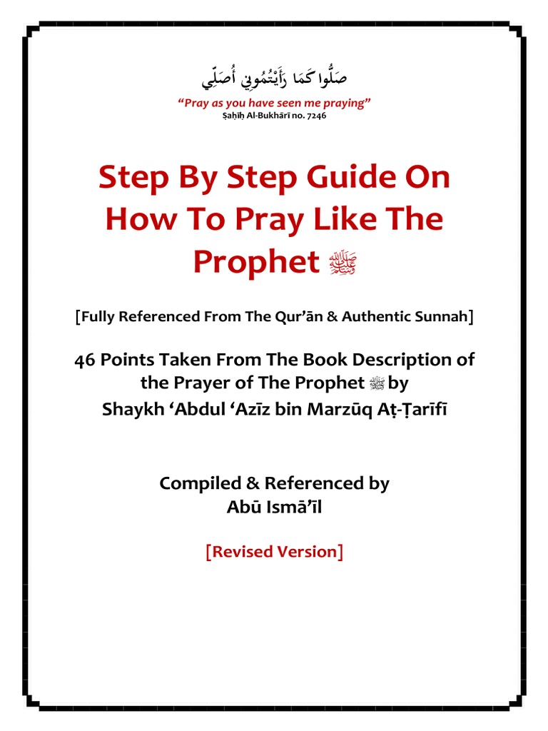 Step by Step Guide On How To Pray Like The Prophet | Download Free PDF ...