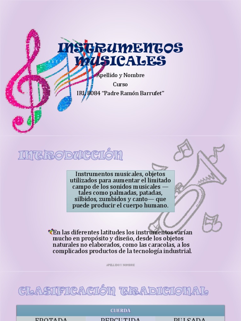 Modelo Instrumentos musicales | PDF