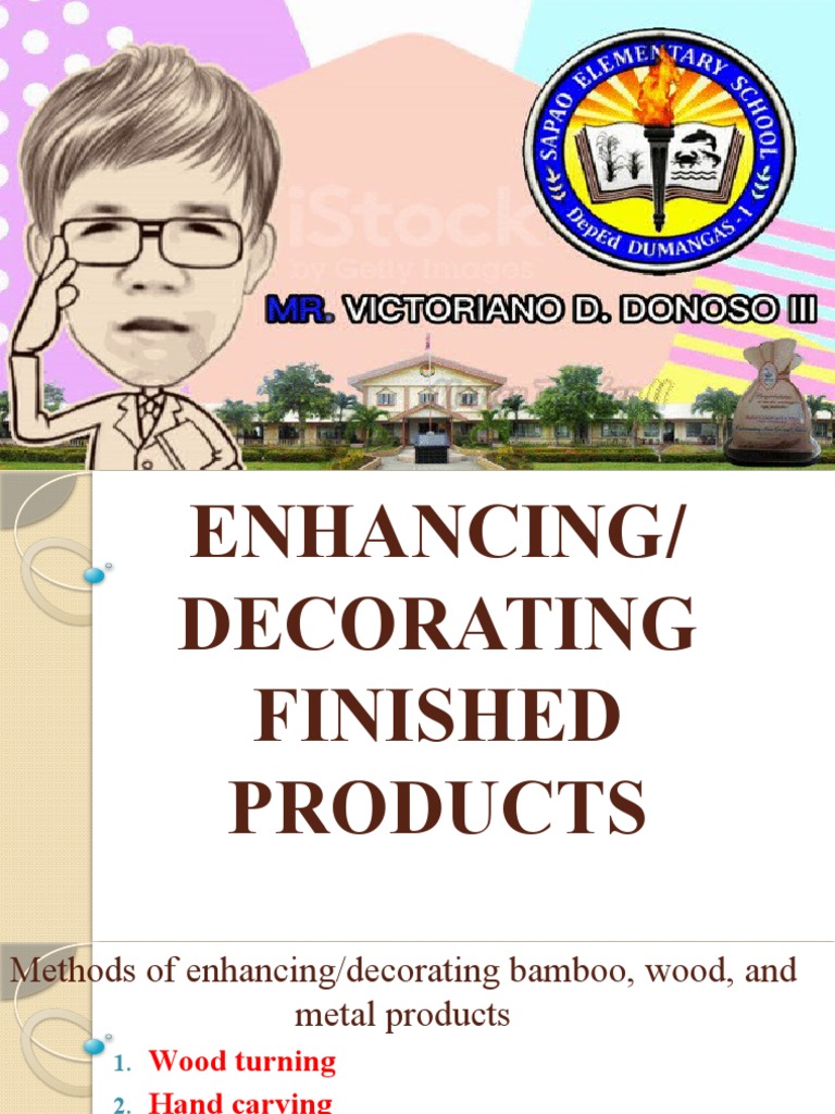 Enhancing and Decorating Products | PDF | Drawing | Wood Carving