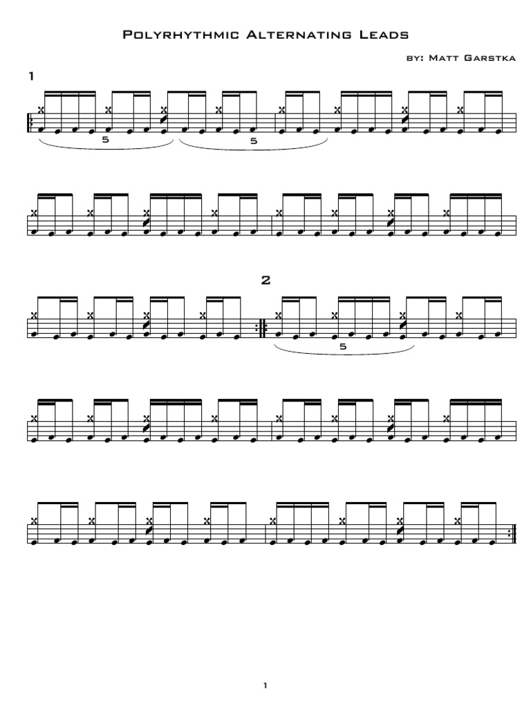 6 UDBL Polyrhythmic Alternating Leads | PDF