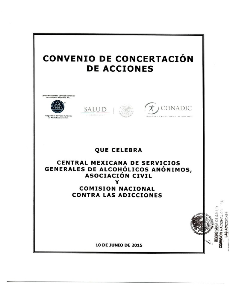 convenios-CONADIC-2015 | PDF