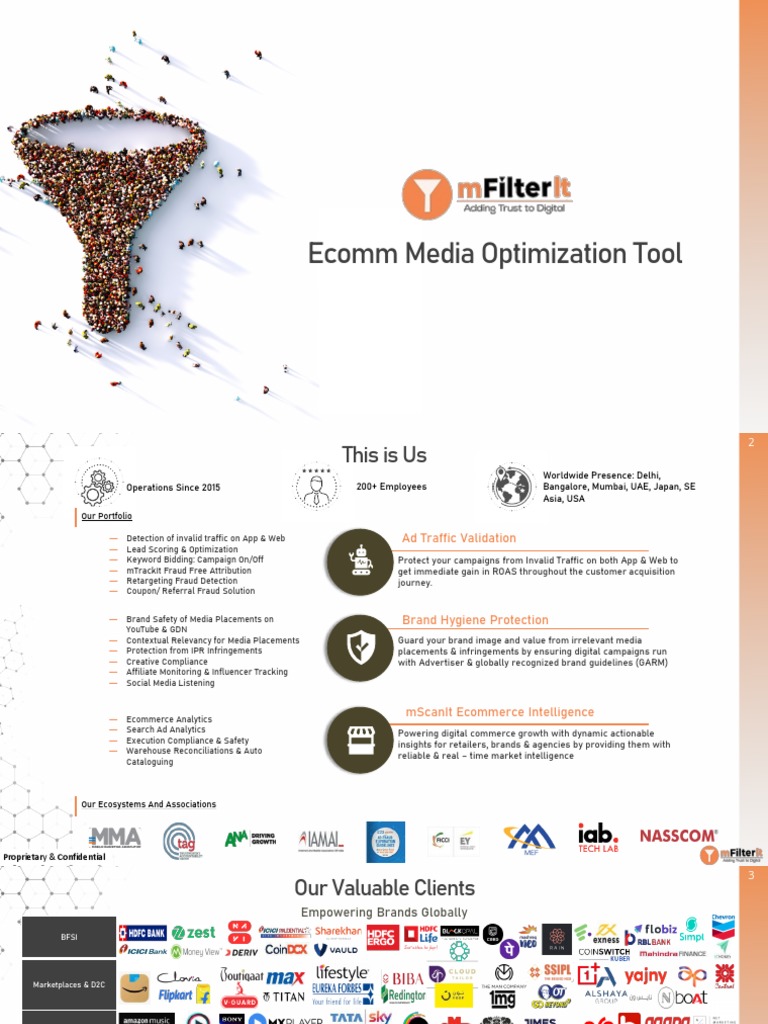 MFilterIt Ecomm Media Optimization Tool | PDF | Search Engine Optimization | Brand