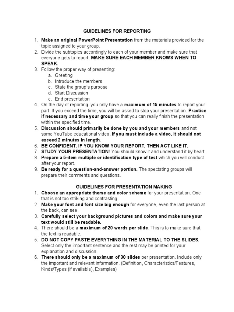 GUIDELINES-FOR-REPORTING | PDF