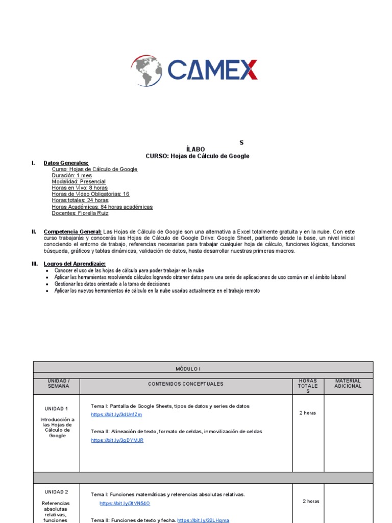 Manual De Camex De Excel Microsoft Pdf Evaluación Hoja De Cálculo