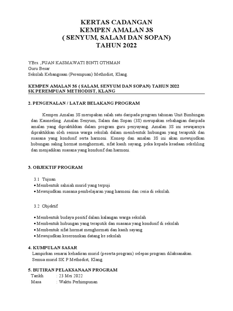Kertas Kerja 3s | PDF