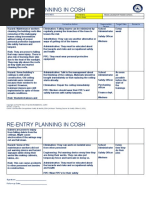 Re Entry Plan Form | PDF | Personal Protective Equipment | Occupational ...