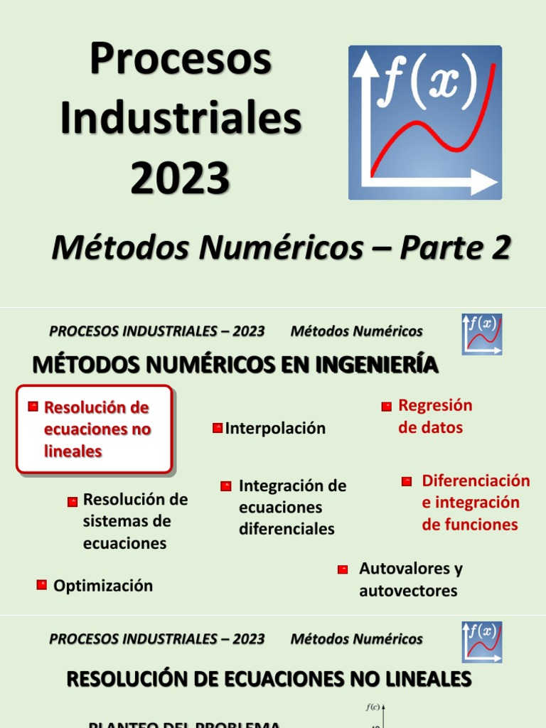 Métodos numéricos para la resolución de ecuaciones no lineales e integrales: Un análisis de los ...