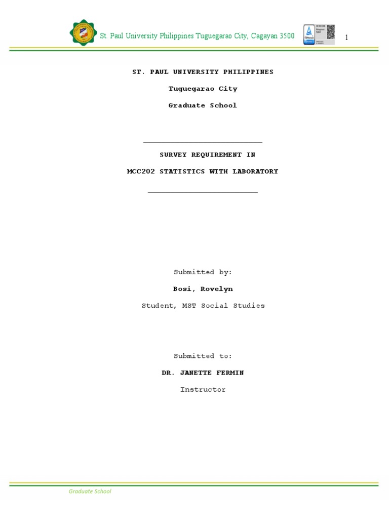 Survey Output in MCC 202-Rovelyn Bosi | PDF | Communication