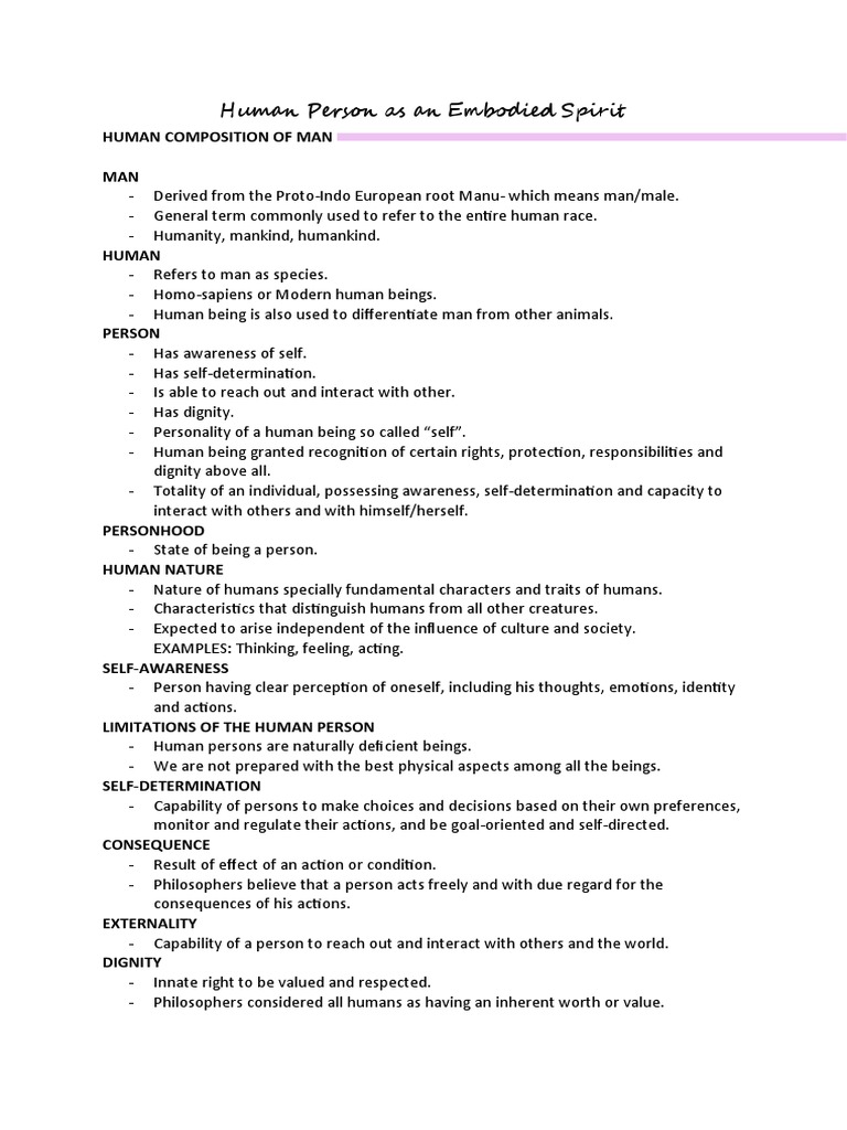 Philosophy Reviewer Finals | PDF | Human | Soul