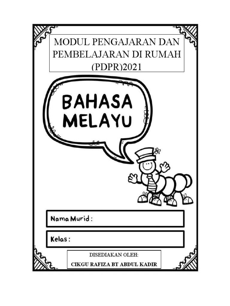 Muka Depan Pdpr Pdf