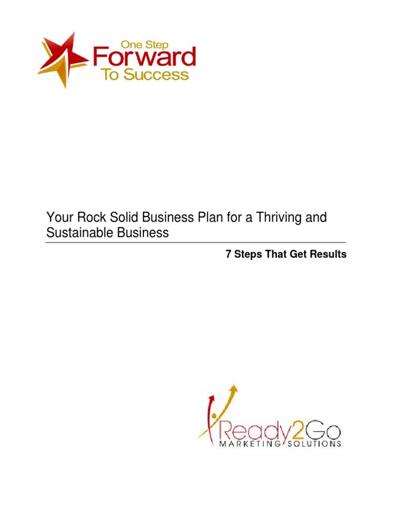 Your Rock Solid Business Plan Template 2016 | Download Free PDF | Brand ...