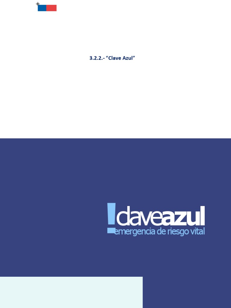 3.2.2. - Clave Azul | PDF | Emergencia | Reanimación cardiopulmonar