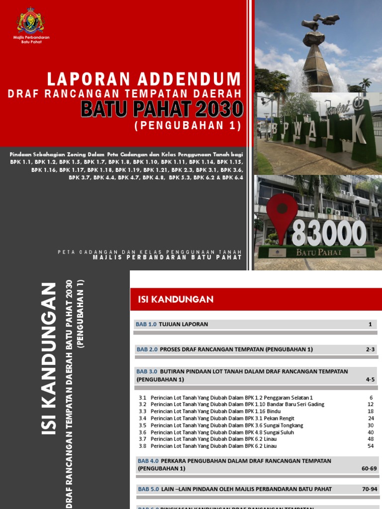 Draf 2 Laporan Adendum DRTBP Pengubahan 1 | PDF