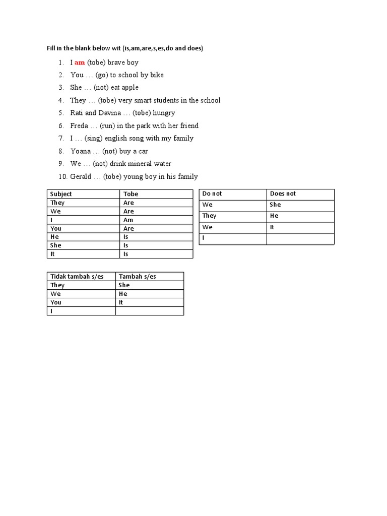 Soal Simple Present Tense | PDF