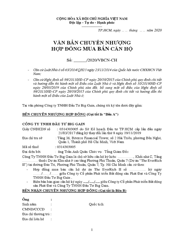 01.VBCN BG KH 13102020 | PDF