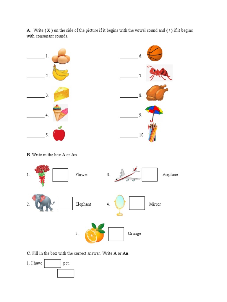 Vowel and Consonant Sound Exercises | PDF | Linguistics | Languages