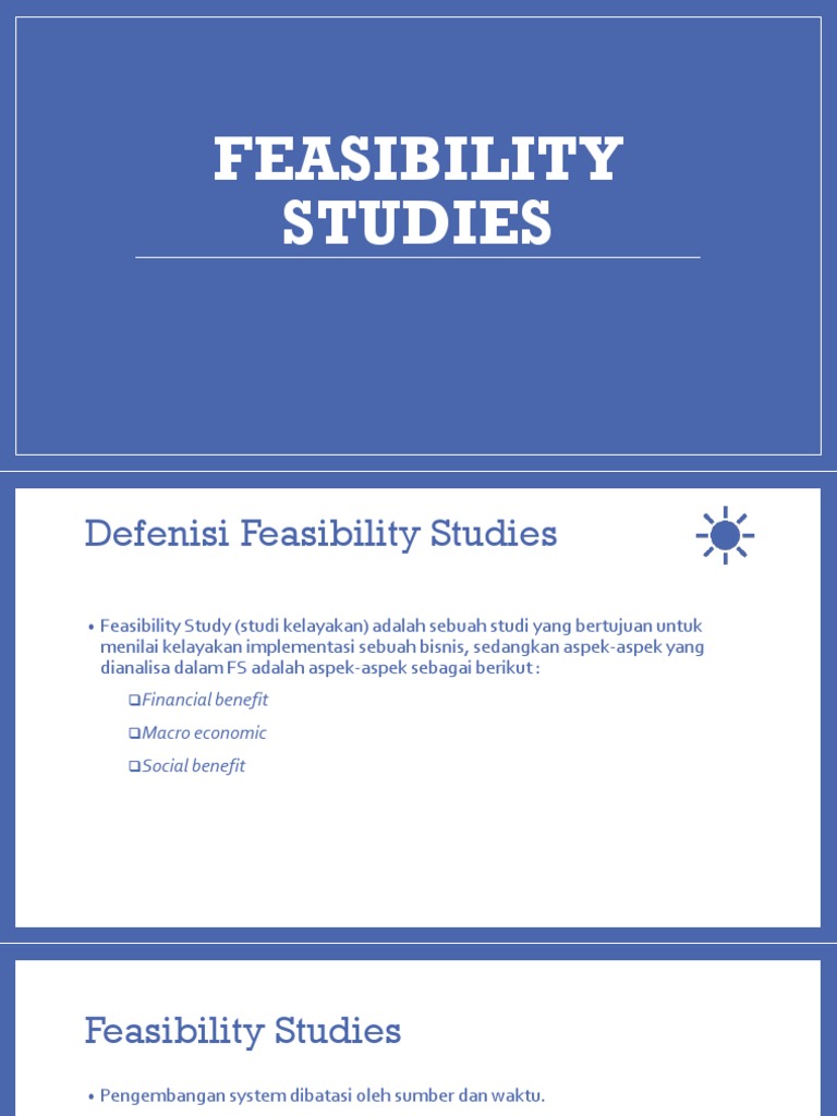 Week #5 - Feasibility Studies | PDF | Komputer | Teknologi & Rekayasa