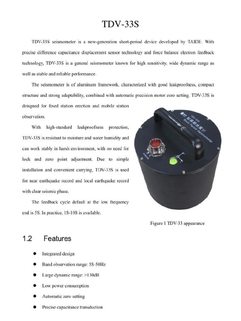 Brochure TDV-33S | PDF