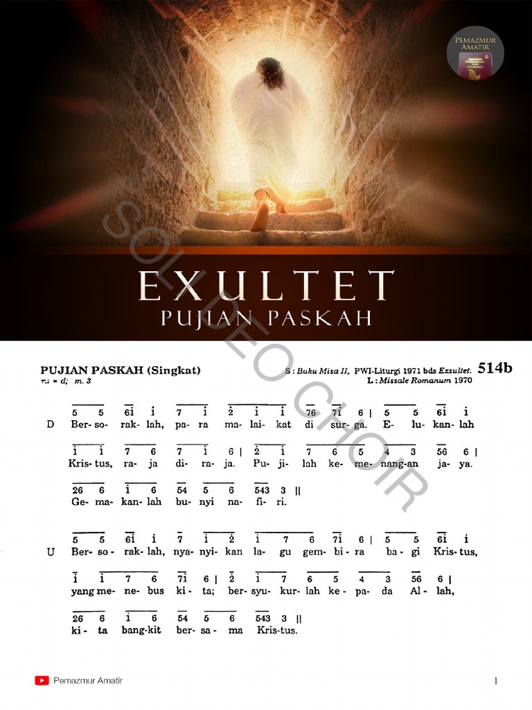 Exultet (Pujian Paskah) - Pemazmur Amatir | PDF