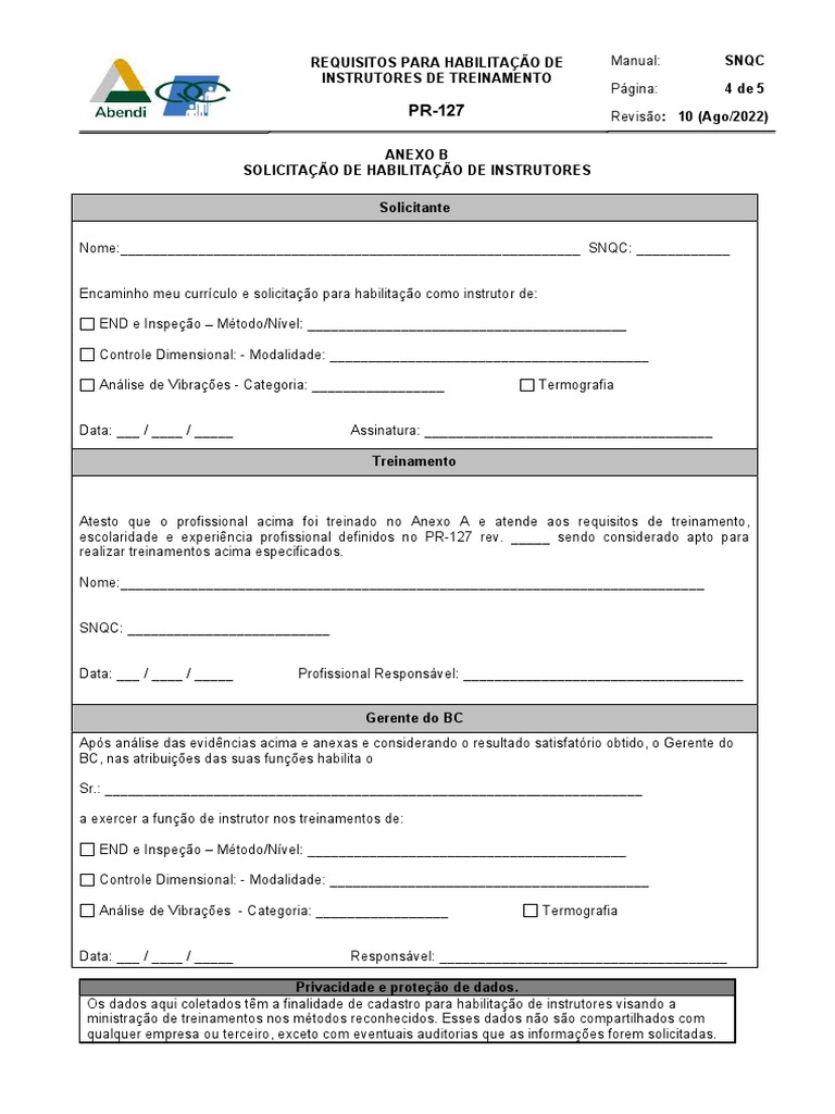 PR-127 - Anexo B | PDF | Informática | Tecnologia da Informação