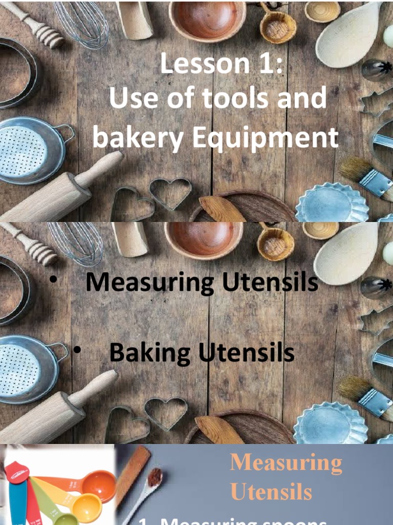 Tle102 Uses of Tools and Bakery Equipment | PDF | Cakes | Cupcake