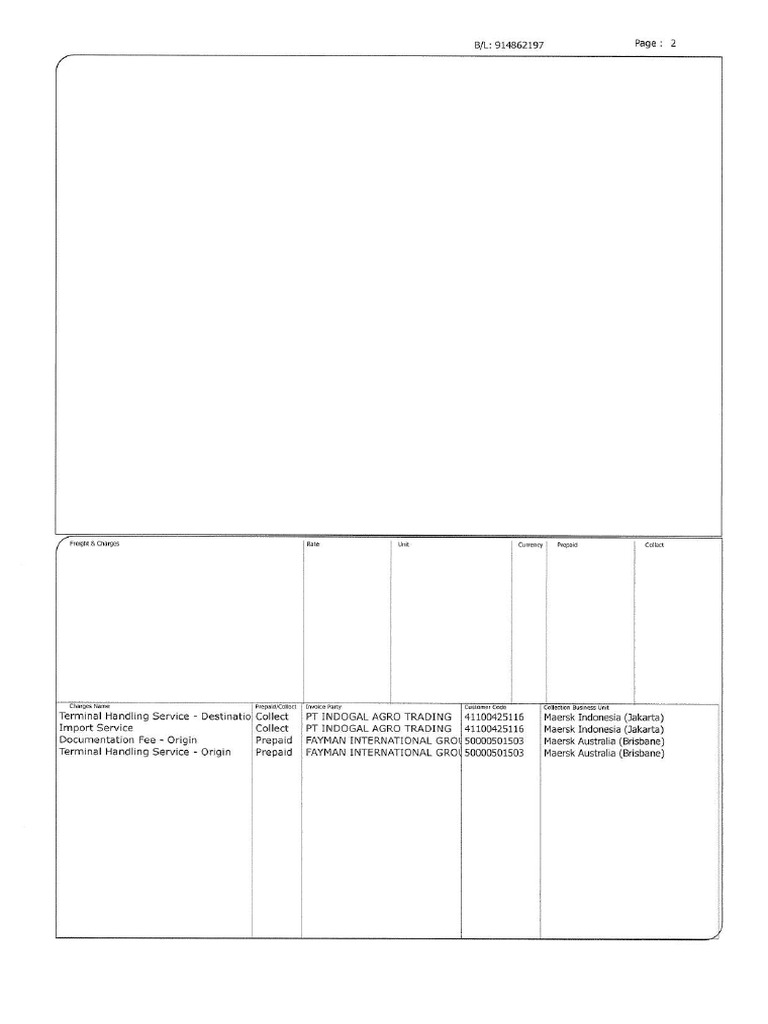 Maersk BL Page 2 | PDF