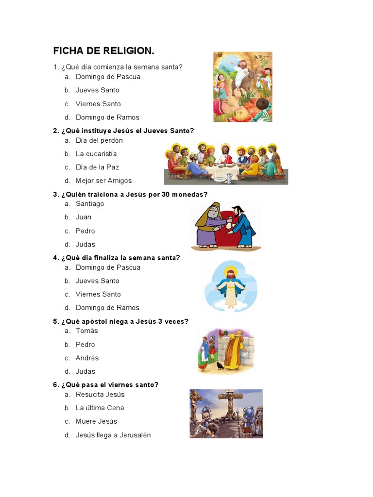 Ficha de Religion Resurrección | PDF