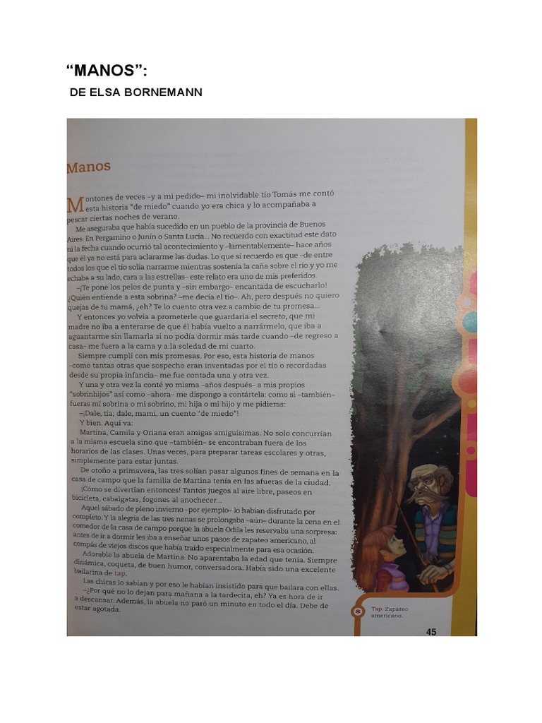 Cuento de Terror - Manos de Elsa Bornemann | PDF