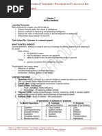 Class 12 Psychology: Intelligence Insights | PDF