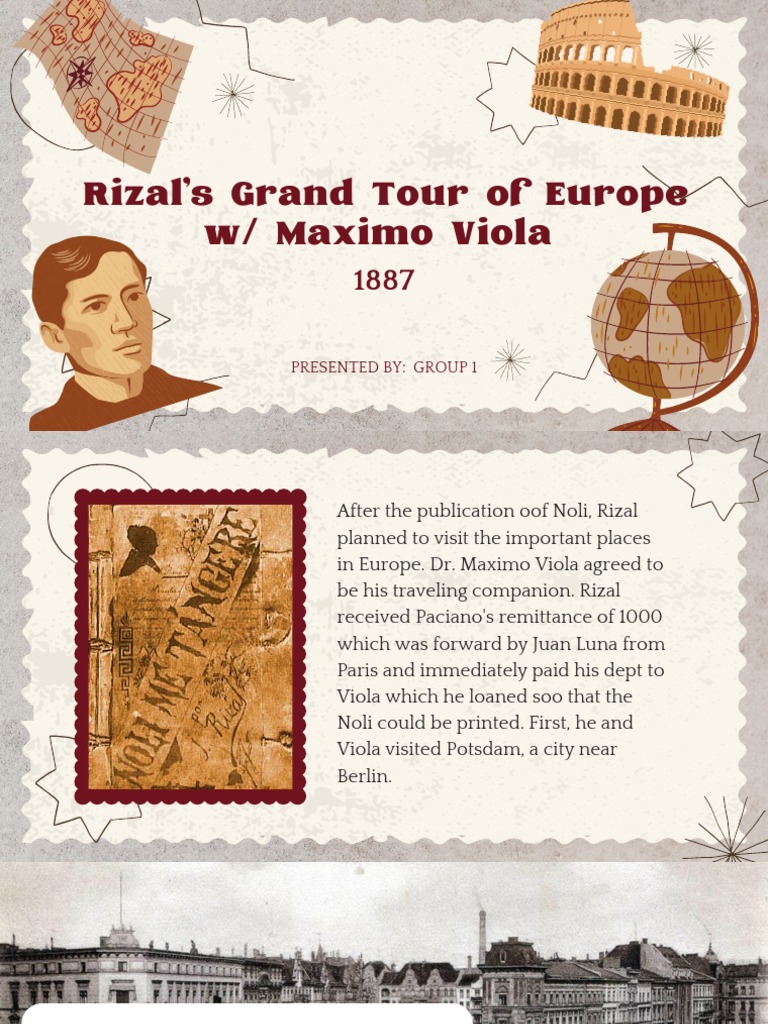 Rizal Tour in Europe With Viola | PDF