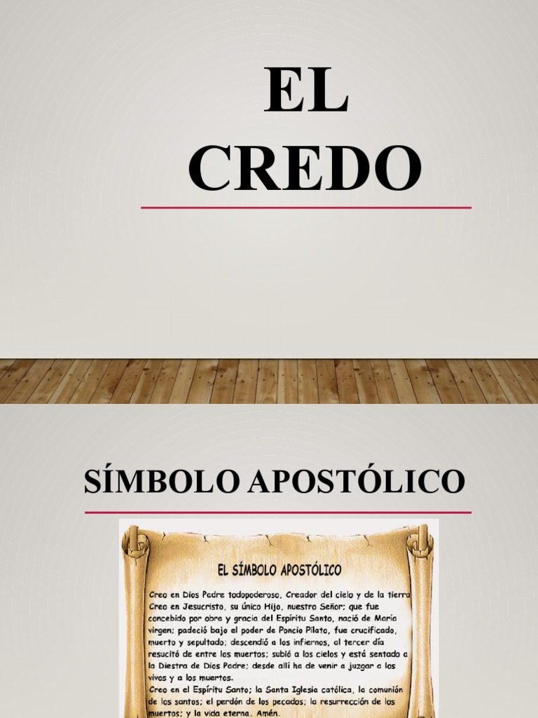 El Credo: Símbolo de Nuestra Fe | PDF | Nombres de Dios en el judaísmo ...
