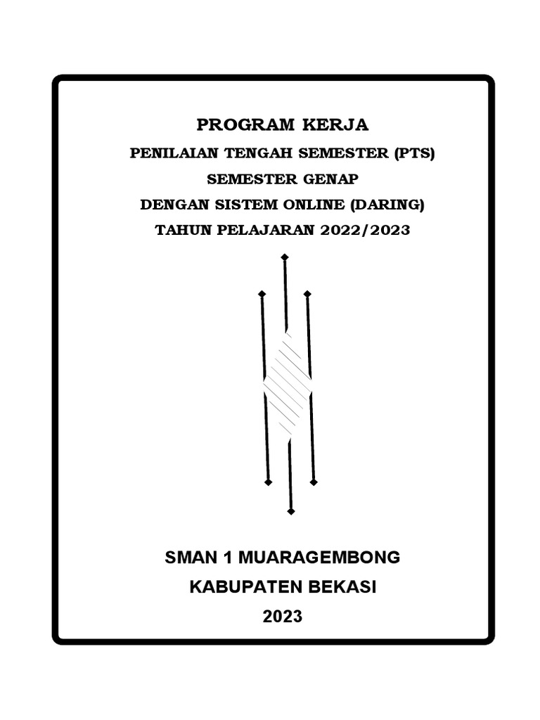 PROGRAM KERJA DARING PTS SMSTR Genap 2023 . | PDF