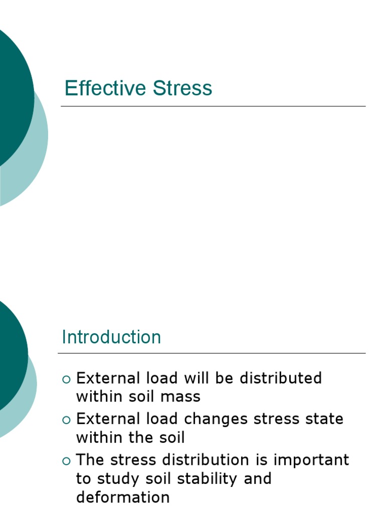 Effective Stress | PDF | Stress (Mechanics) | Porosity