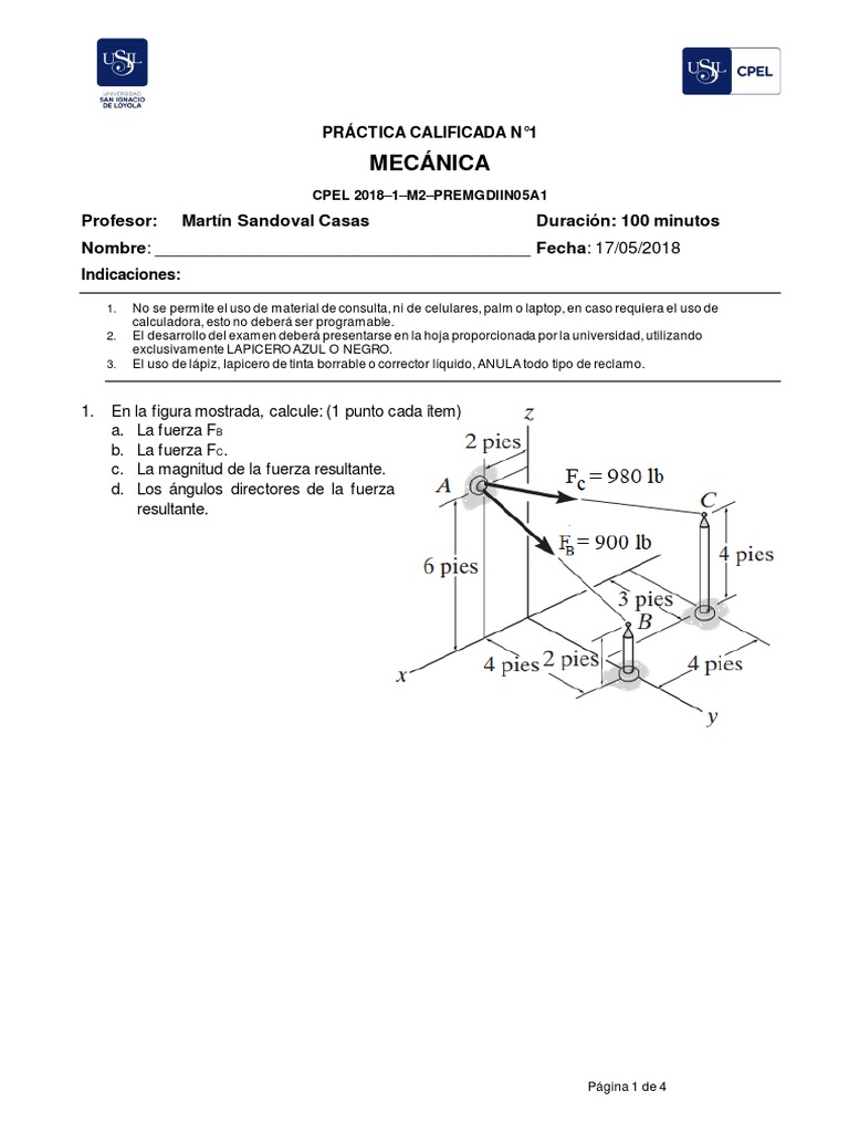 pc01 Mecanica22023 | PDF